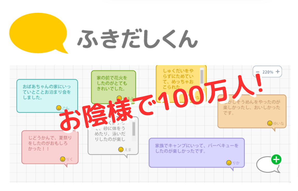 ふきだしくん利用者数100万人突破 - TFabWorks（ティーファブワークス）